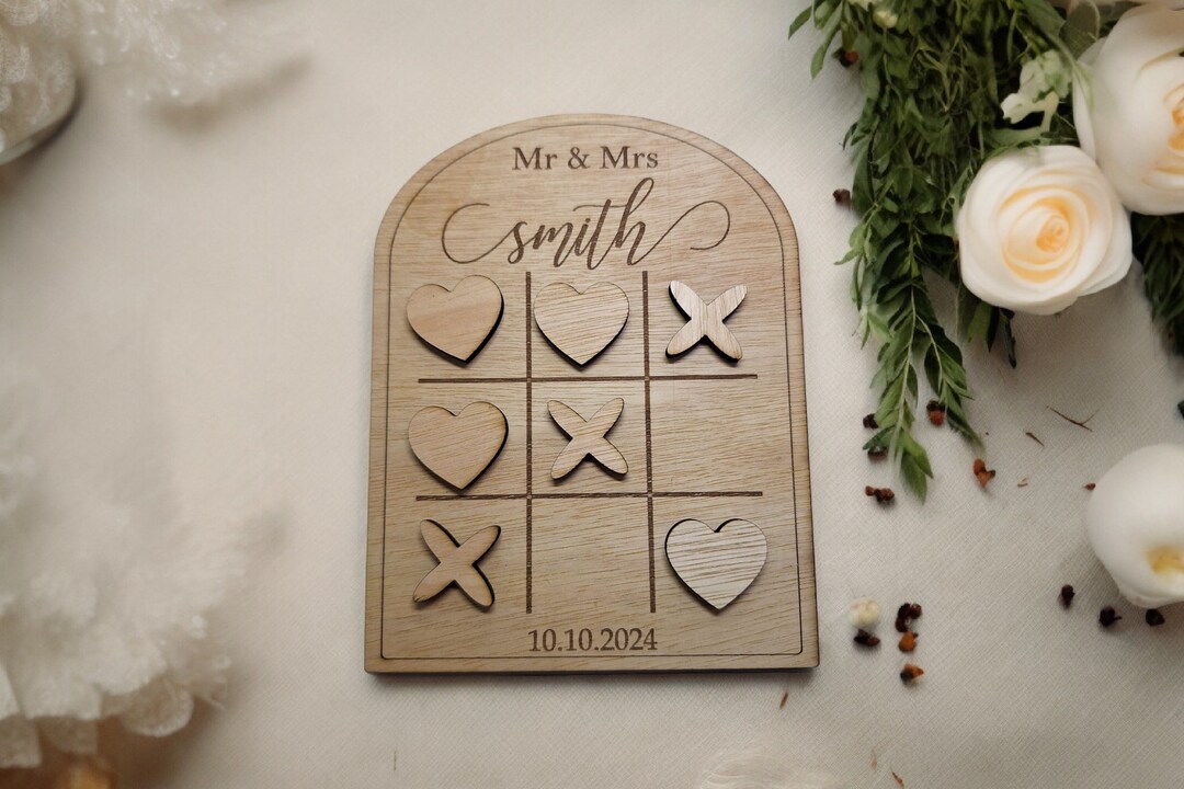Tic Tac Toe Wedding Favour - Etsy