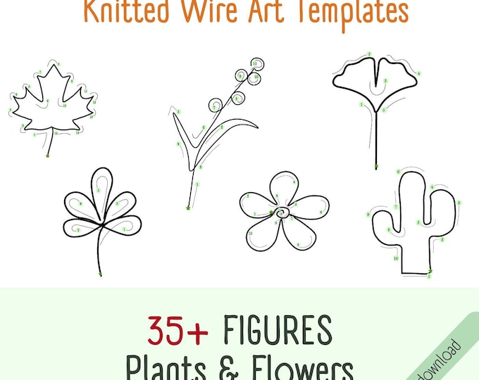 Printable Wire Art Template Bundle | Wire Bending Figure Patterns ...