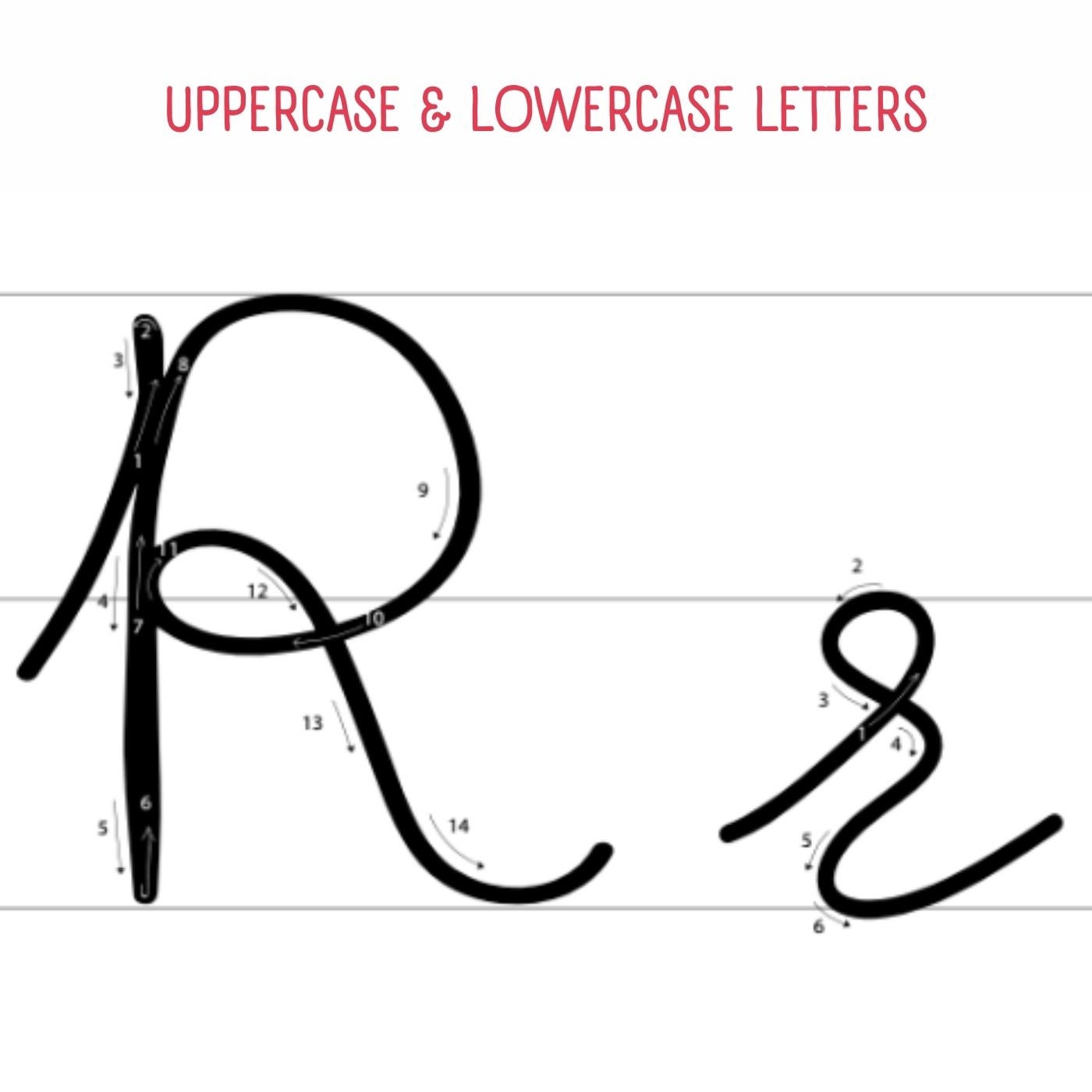 Printable Wire Alphabet Templates for Knitted Wire Art, Uppercase and ...
