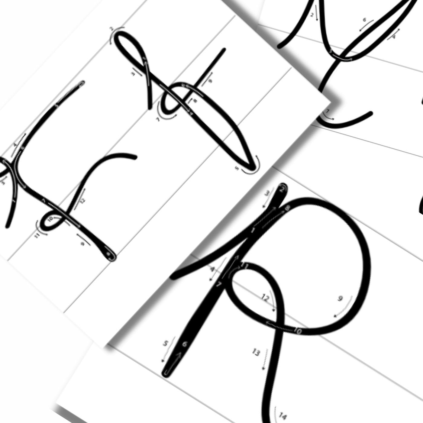 Tricotin Templates, Uppercase and Lowercase Letters and Numbers, Wire ...