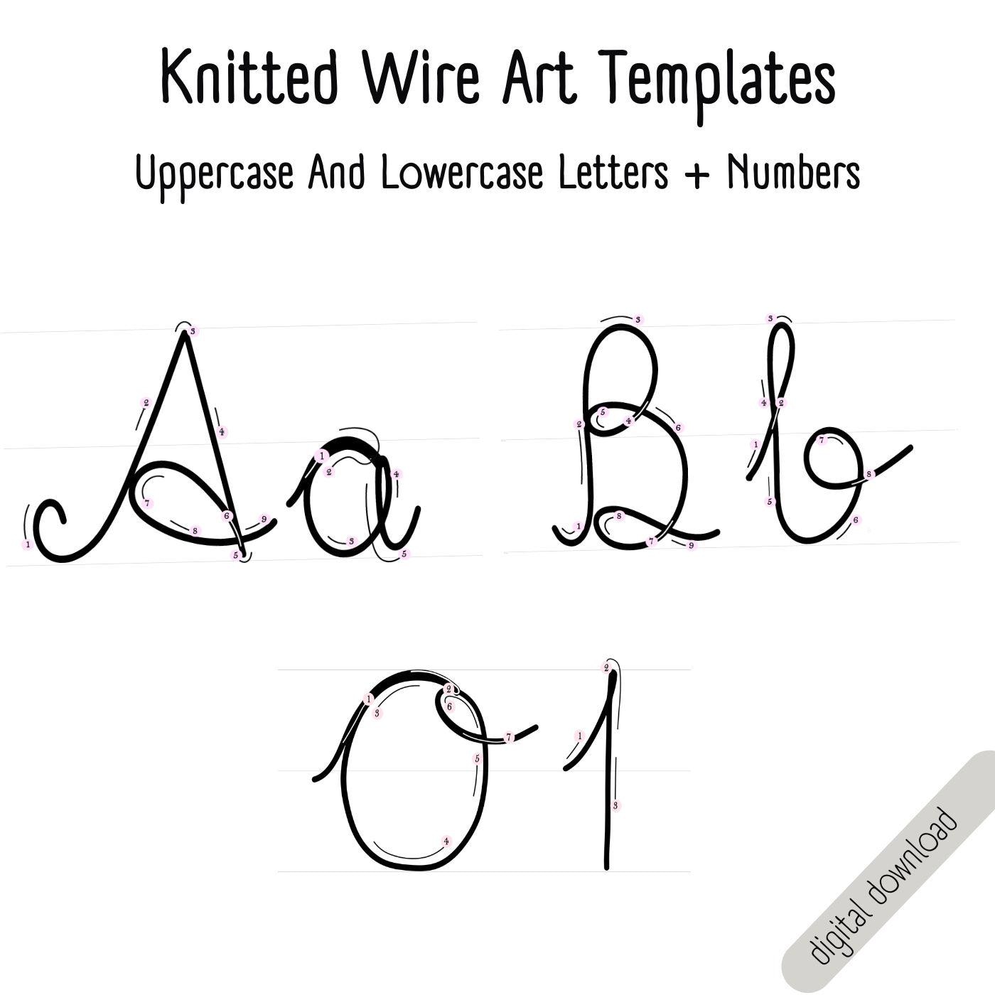A Bundle of 250+ Figures and Uppercase and Lowercase Wire Letter ...