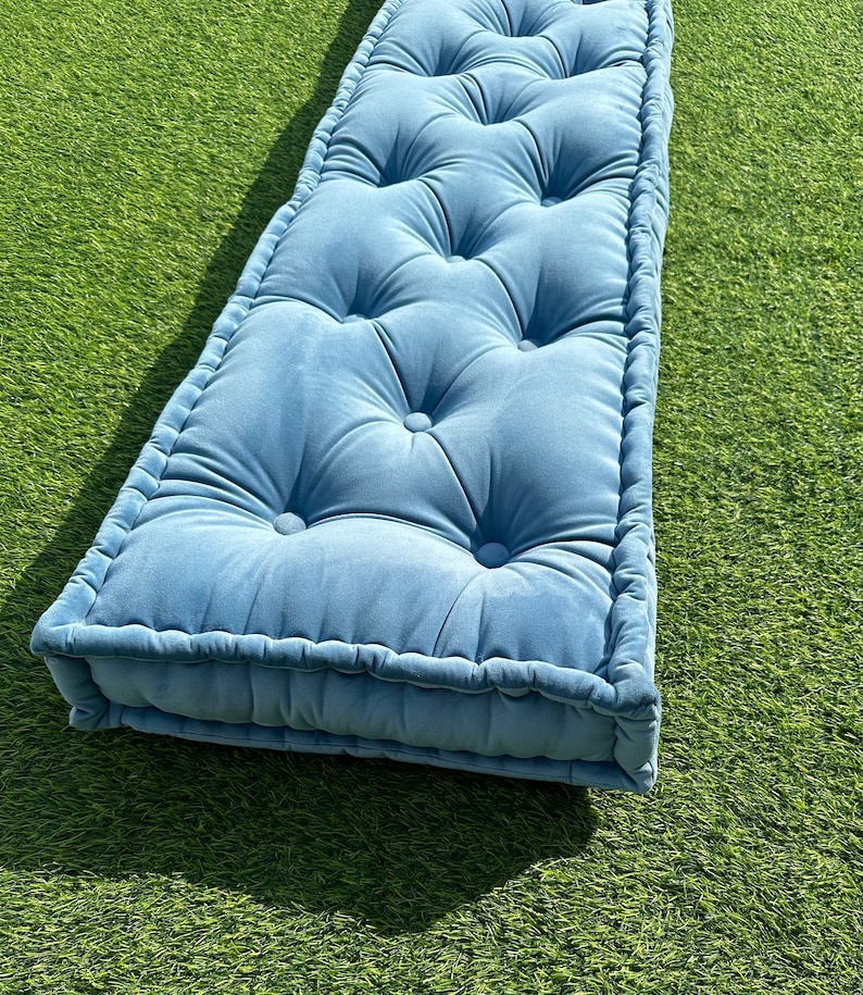 Tufted Bench Cushion Velvet French Cushion Bench Cushion Customized ...