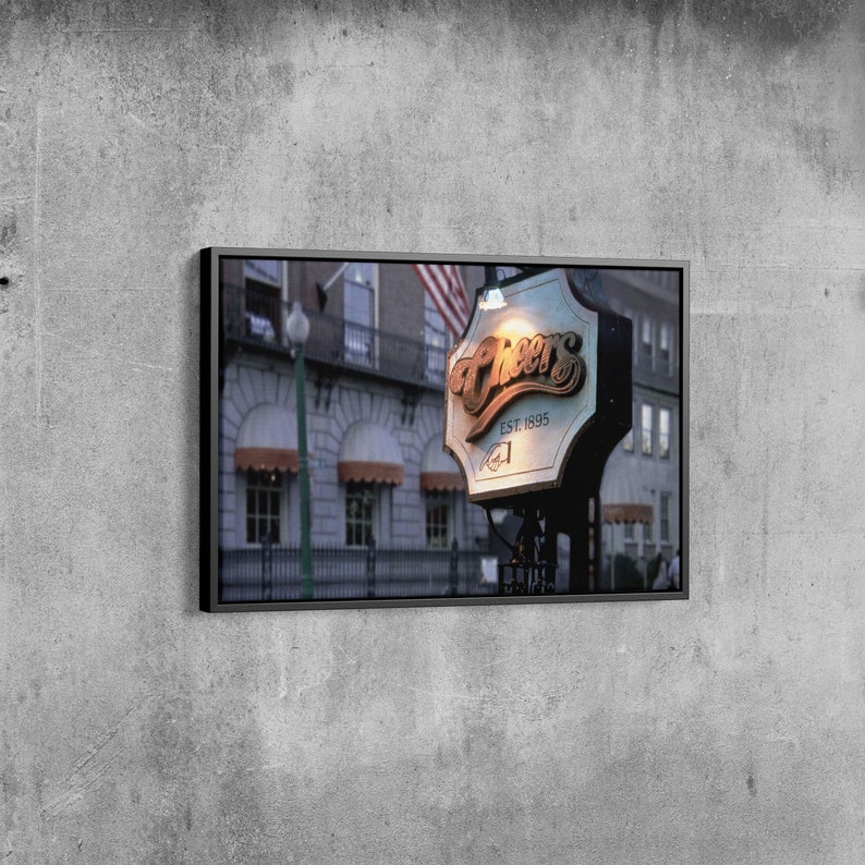 Cheers Bar Sign Boston Photography Cheers TV Show Cheers - Etsy