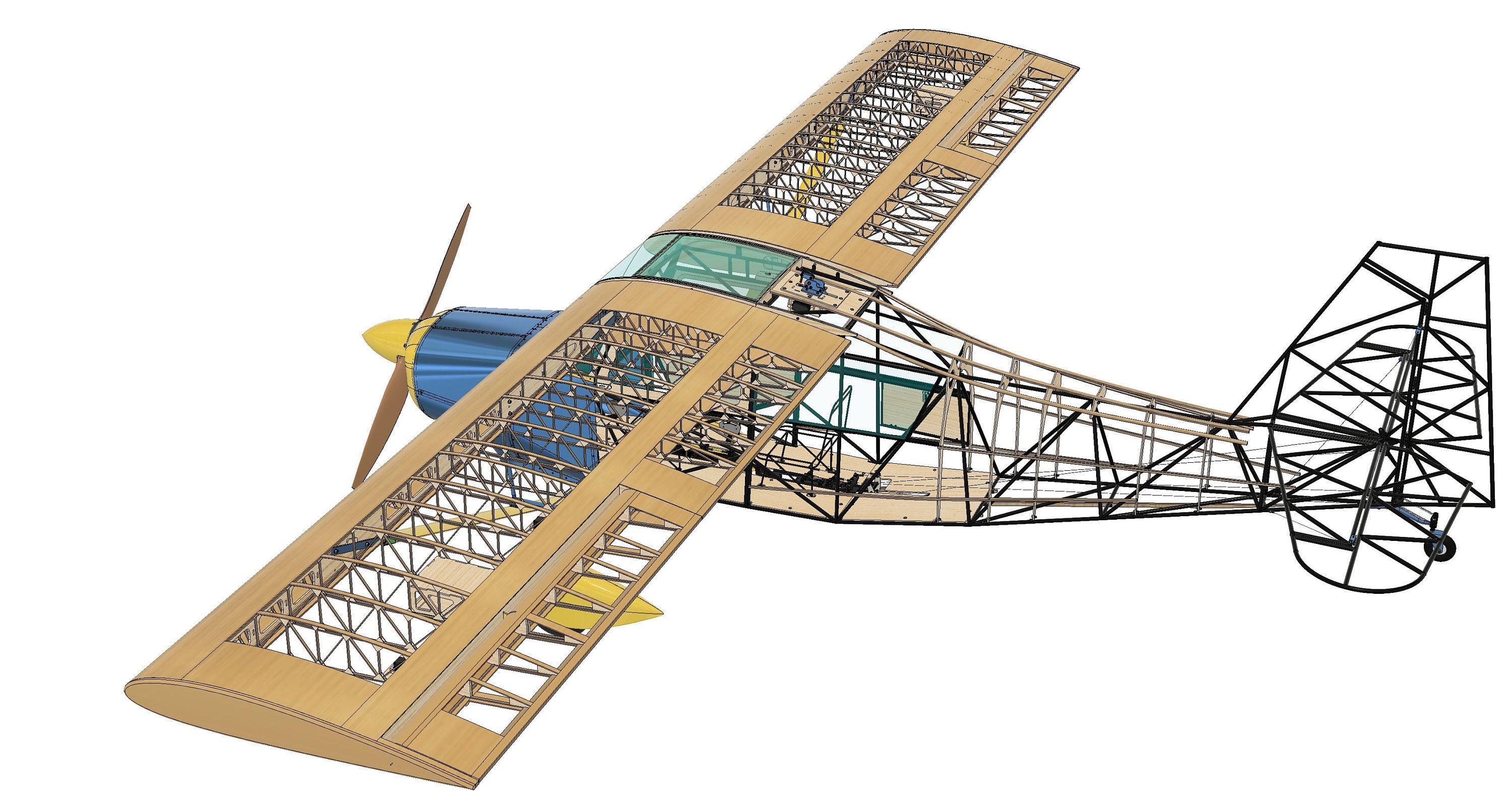 Bellanca Xtreme Decathlon - R/C Model CAD Plan in Fusion 360 - Etsy