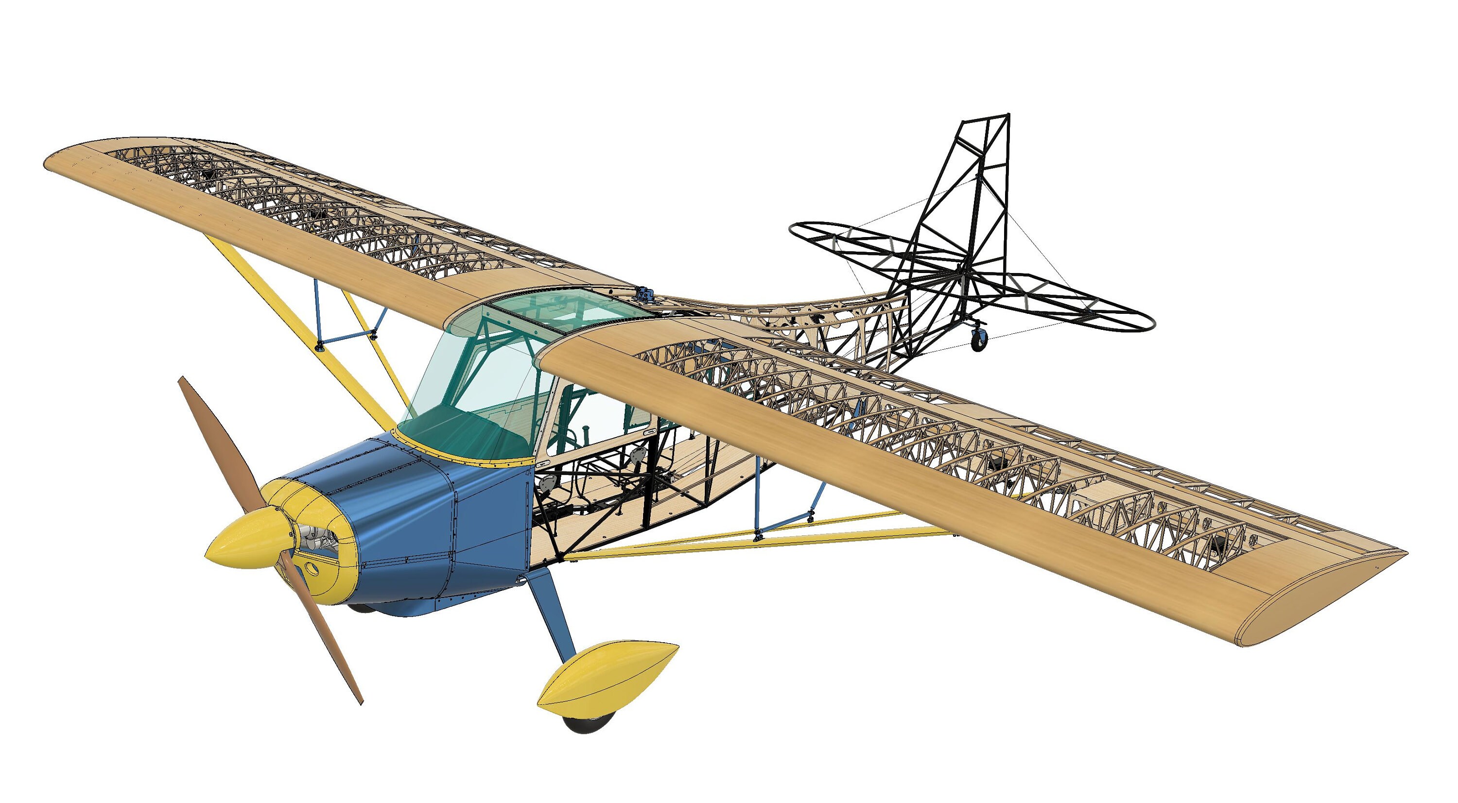 Bellanca Xtreme Decathlon - R/C Model CAD Plan in Fusion 360 - Etsy