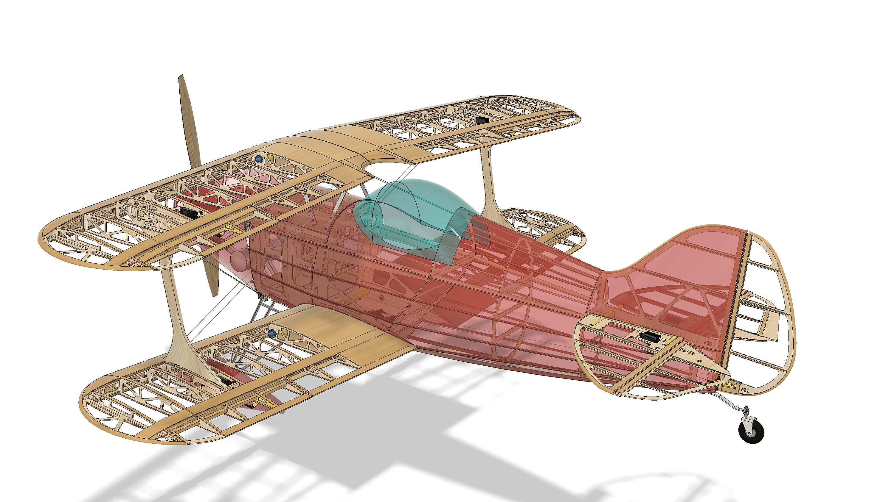 Pitts Special S-1S - R/C Model CAD Plan in Fusion 360 - Etsy