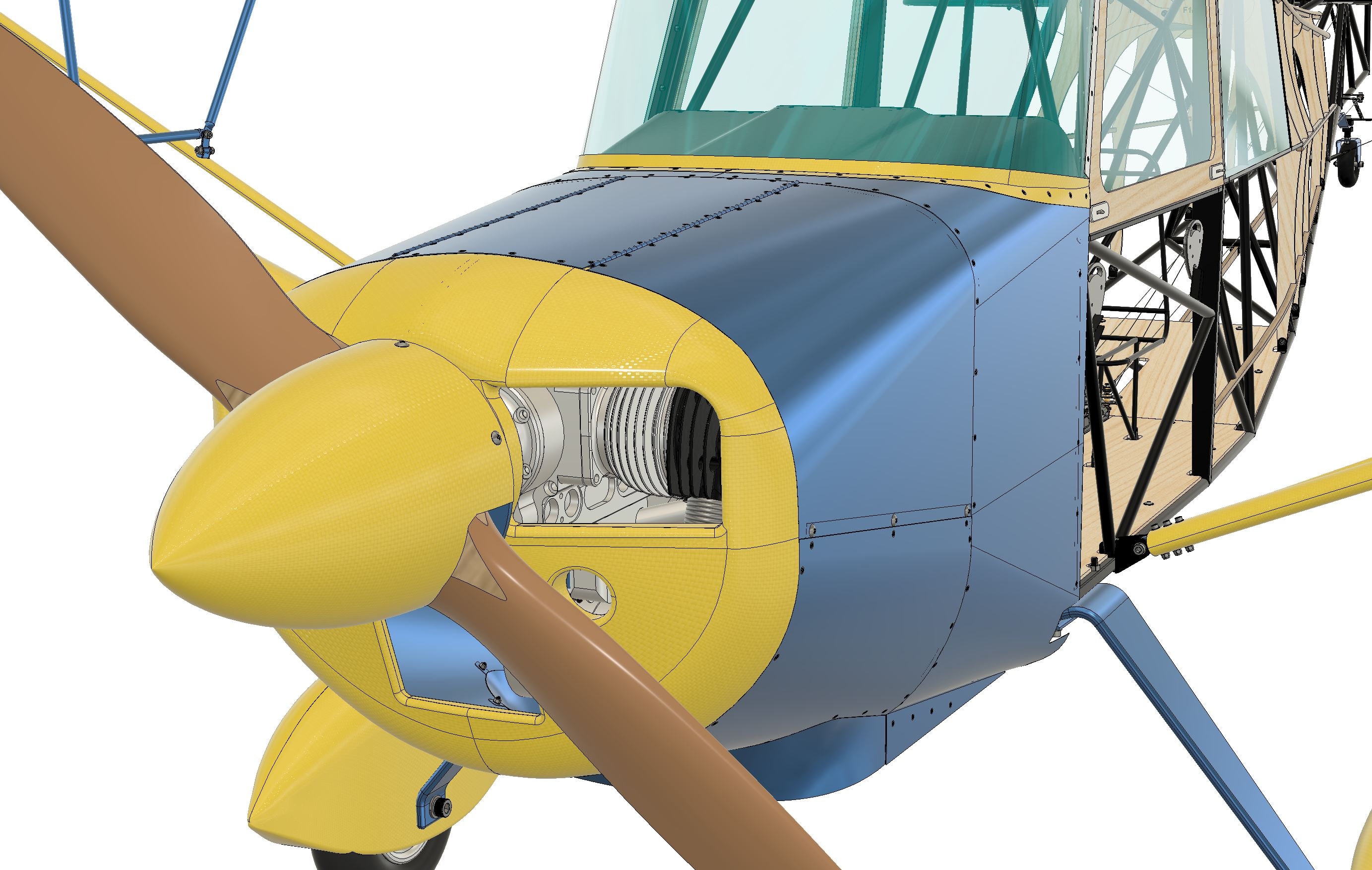 Bellanca Xtreme Decathlon - R/C Model CAD Plan in Fusion 360 - Etsy