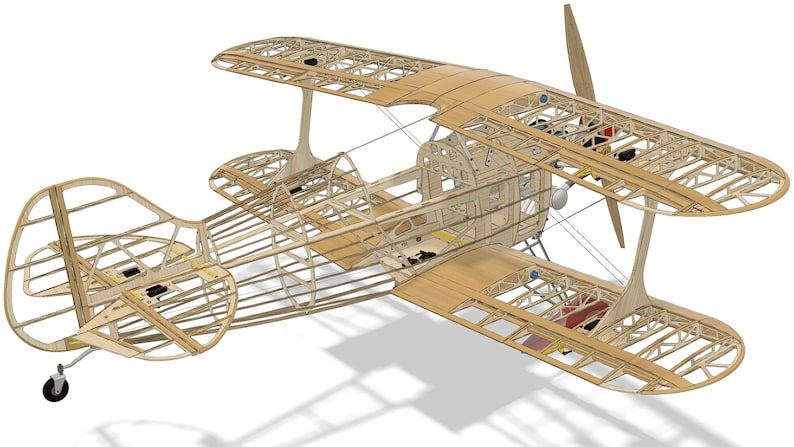 Pitts Special S-1S - R/C Model CAD Plan in Fusion 360 - Etsy