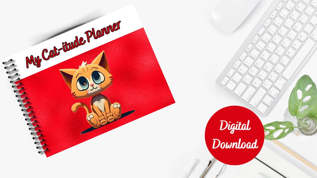 Cat-itude Planner, Novel Planner, and Journal the Feline-inspired ...