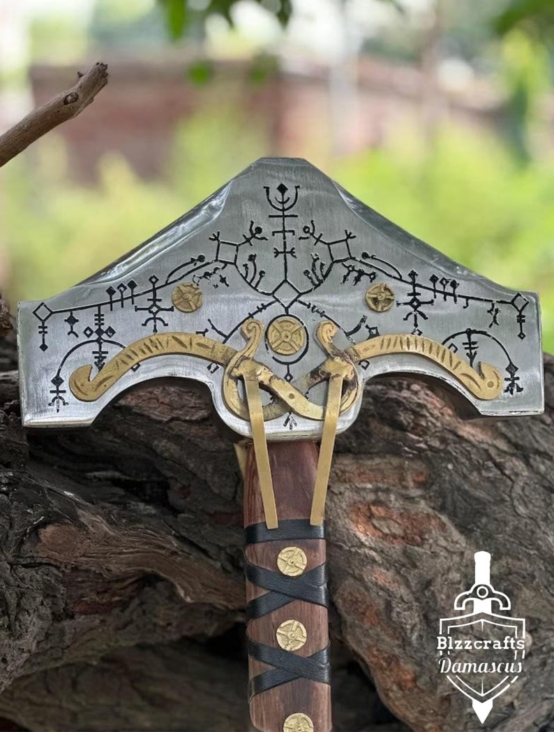 God of War Ragnarok Mjolnir Thor Hammer Cosplay, Viking Norse Thunder ...