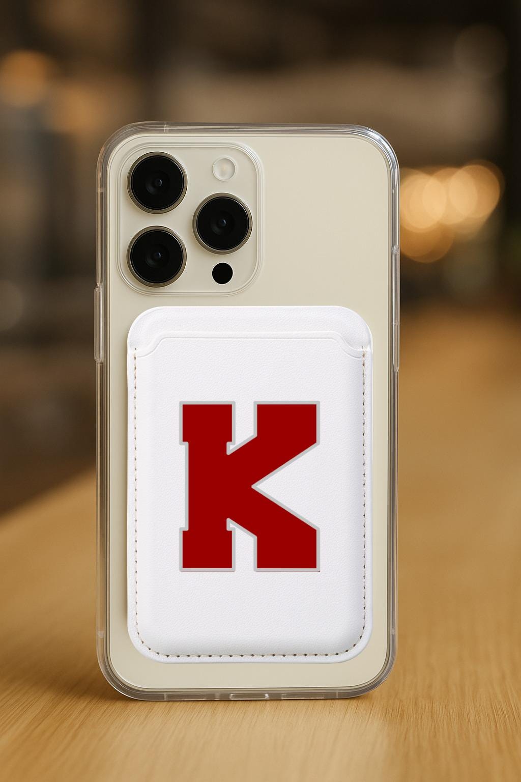 Custom Varsity Letter Magsafe Wallet Personzalized iPhone Card Holder ...