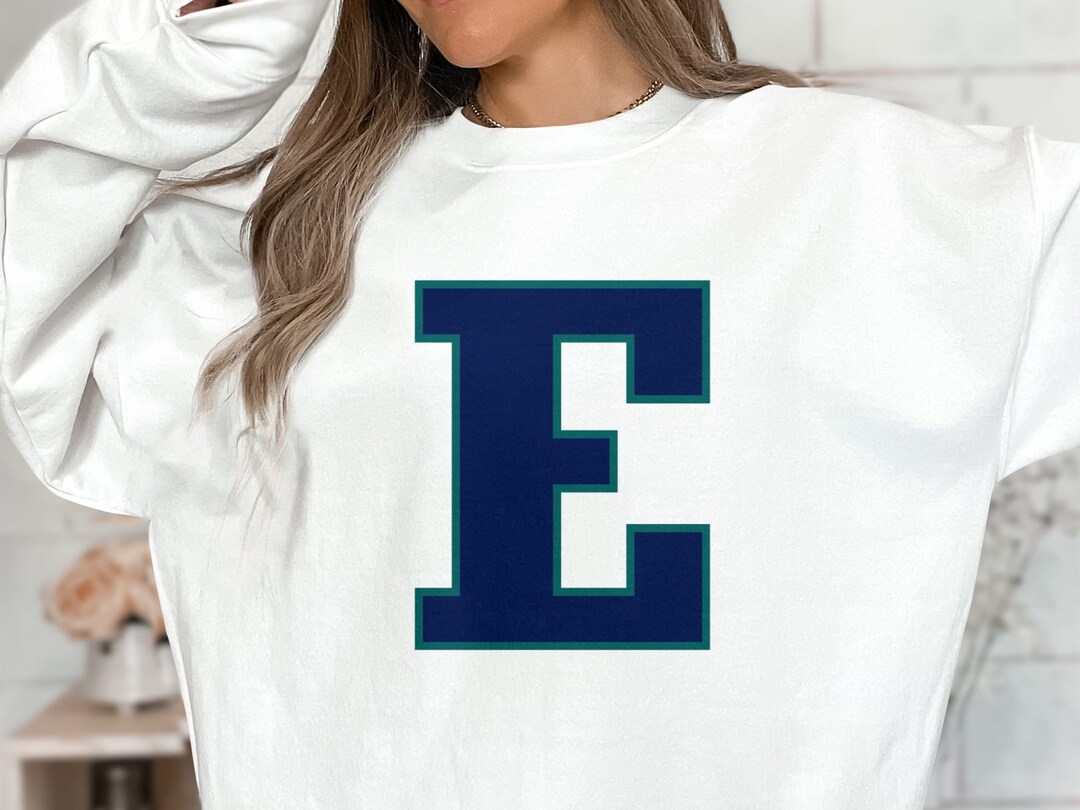 Letter E Sweatshirt Alphabet Letter Initial E Sweatshirt - Etsy