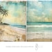 Digital Summer Beach Papers, Coastal Theme Handmade Digis, Ocean Junk ...