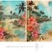 Digital Summer Beach Papers, Coastal Theme Handmade Digis, Ocean Junk ...