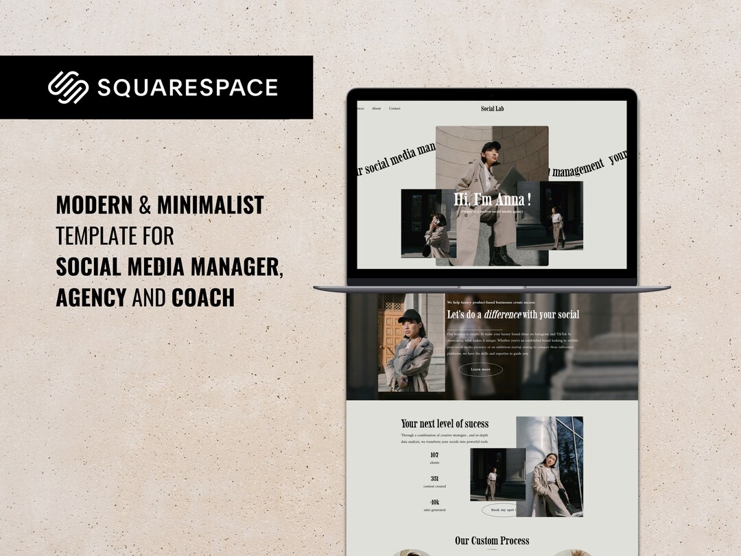 Squarespace Website Template, Squarespace 7.1 - Squarespace Template ...