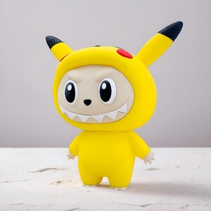 Labubu Gengar & Pikachu Desk Toy - 3D Printed - Etsy