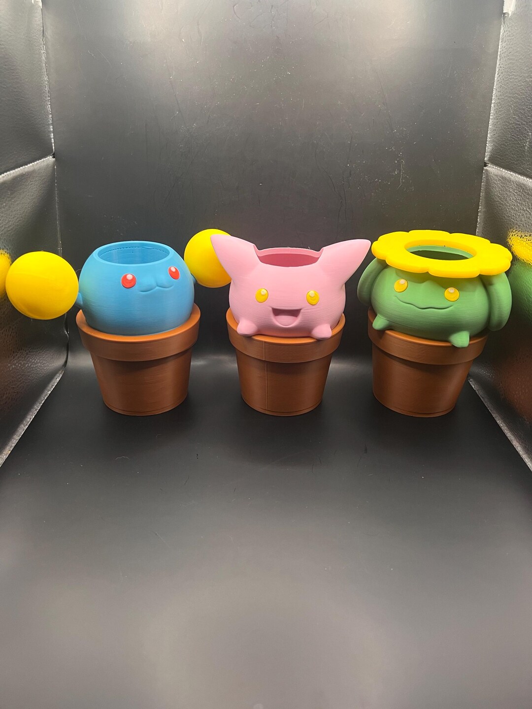 3D Printed Hoppip Evolution Tree Pokemon Planter - Skiploom - Jumpluff ...