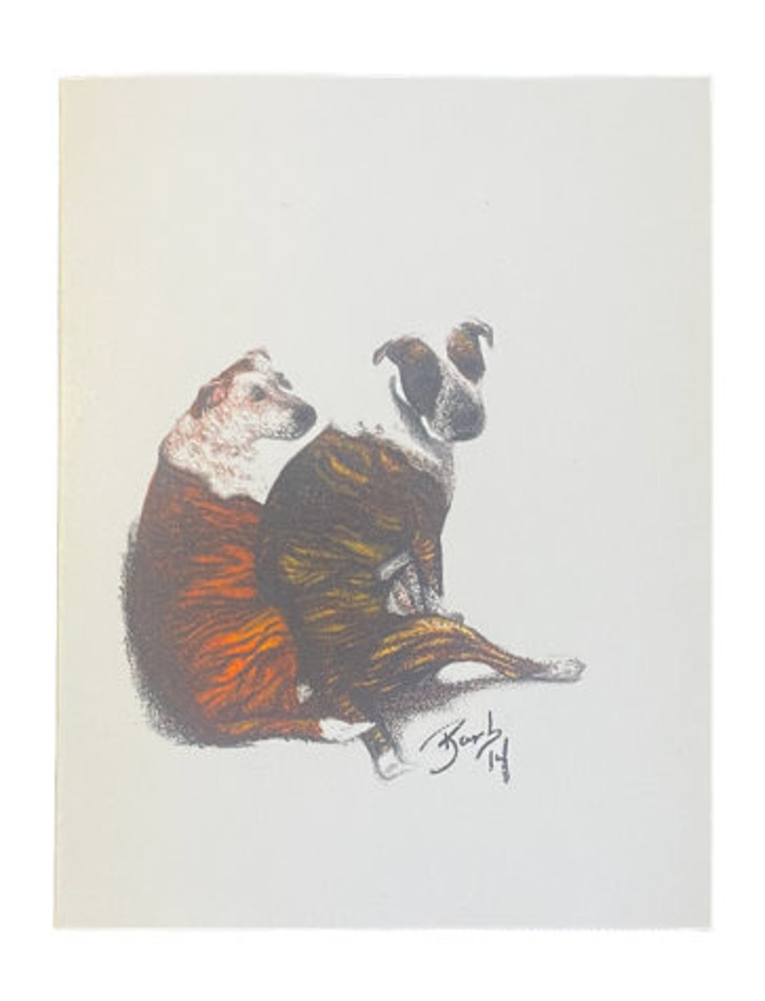 Custom Made Card of Companionship and the Love of an Animal - Etsy