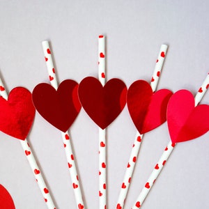 Valentine's Day Party Decoration Straws, Valentine's Day Eco Straws ...