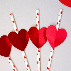 Valentine's Day Party Decoration Straws, Valentine's Day Eco Straws ...