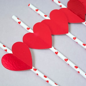 Valentine's Day Party Decoration Straws, Valentine's Day Eco Straws ...