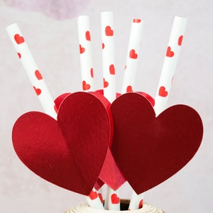 Valentine's Day Party Decoration Straws, Valentine's Day Eco Straws ...