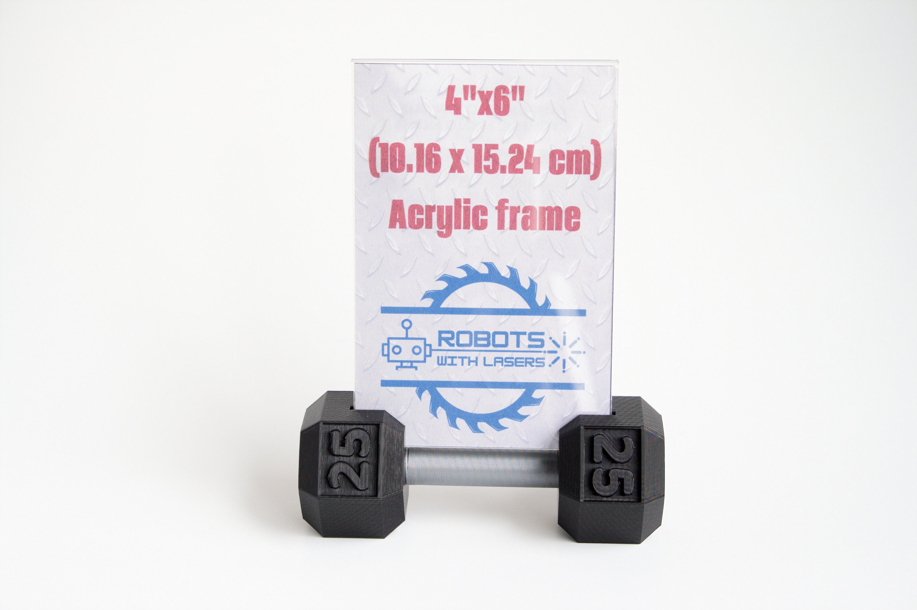 Dumbbell Shaped Picture Frame 4x6, Gym Picture Frame Fitness Theme ...