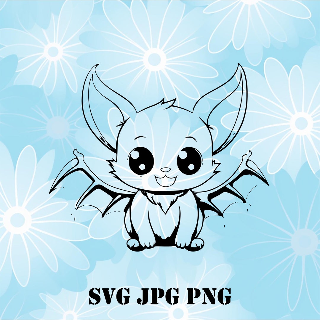 Baby Bat SVG, Baby Bat, Vector Graphic - Etsy