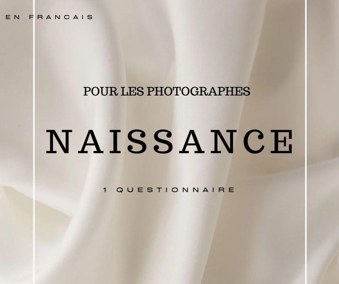 Newborn Photographer Questionnaire | Editable Client Form | Ready-to ...