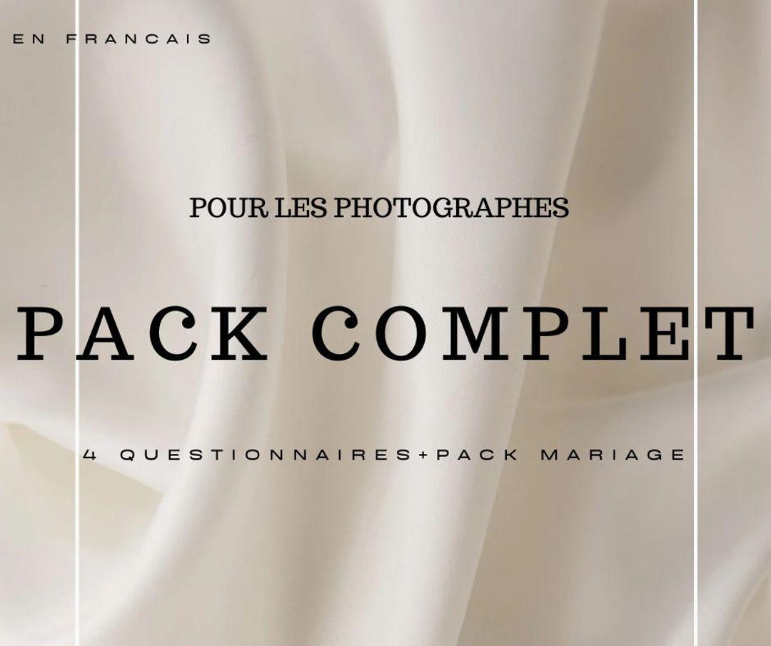 Complete Photo Questionnaire Pack | Family, Couple, Pregnancy, and ...