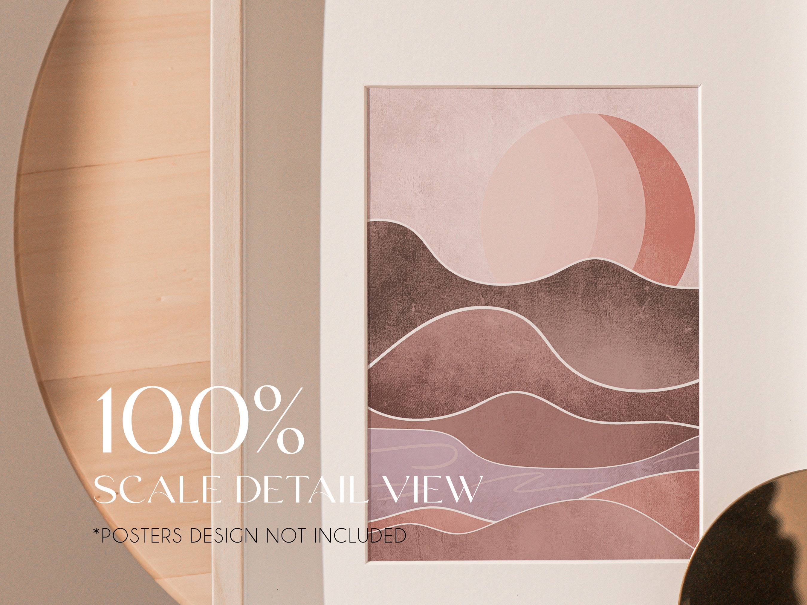 DIN A Frame Mockup Set, 5x7 Wood Frame PSD for Prints and Artwork ...
