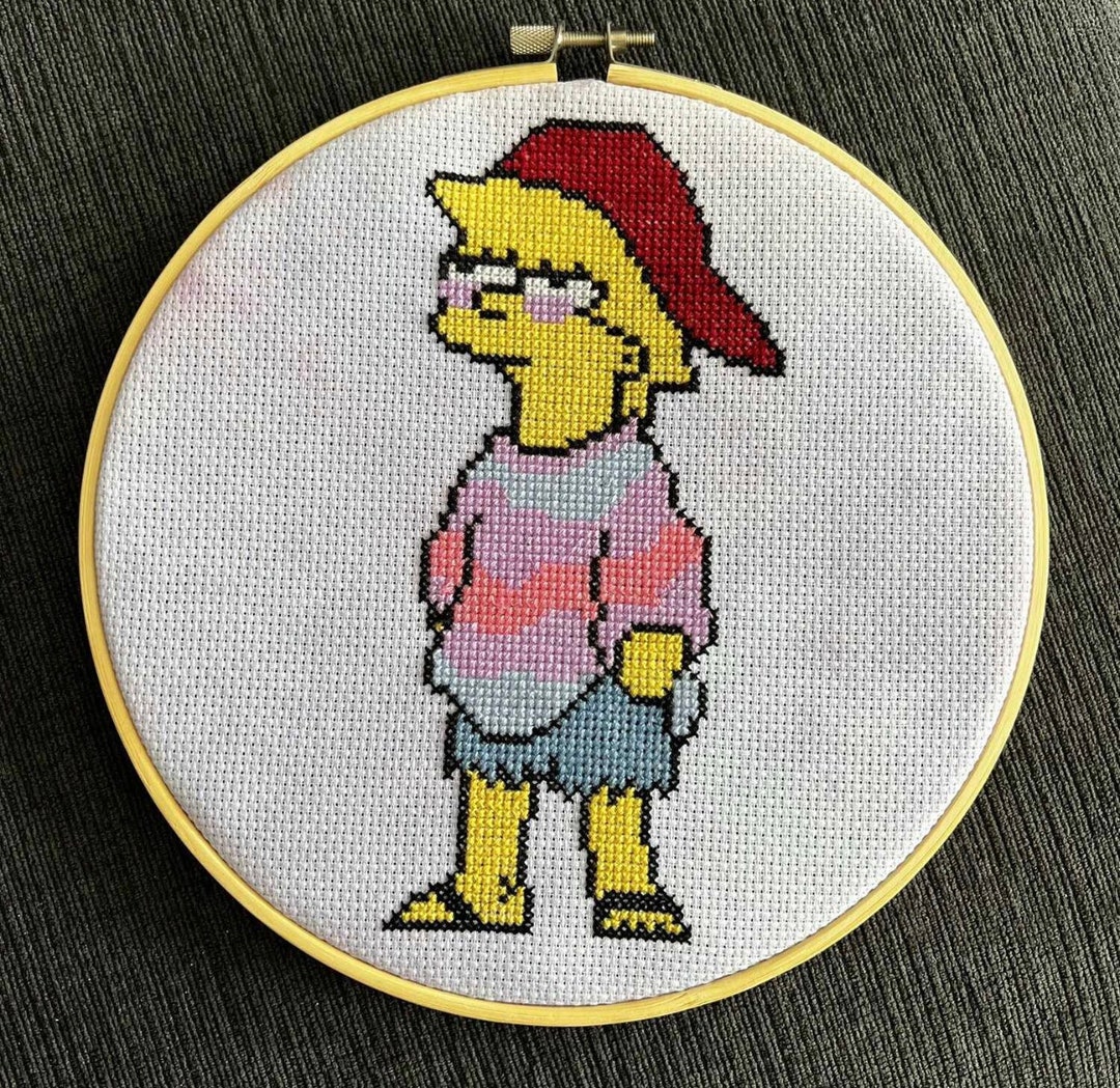 Lisa Simpson Cross Stitch - Etsy