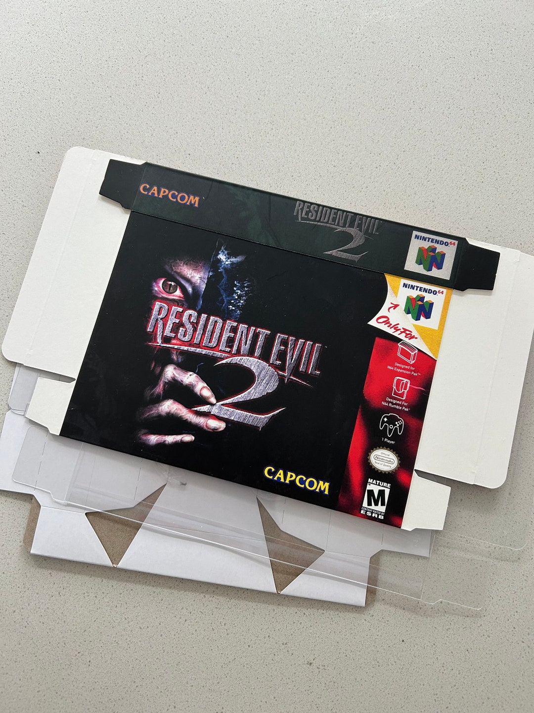Resident Evil 2 Nintendo 64 N64 Box Protector Etsy