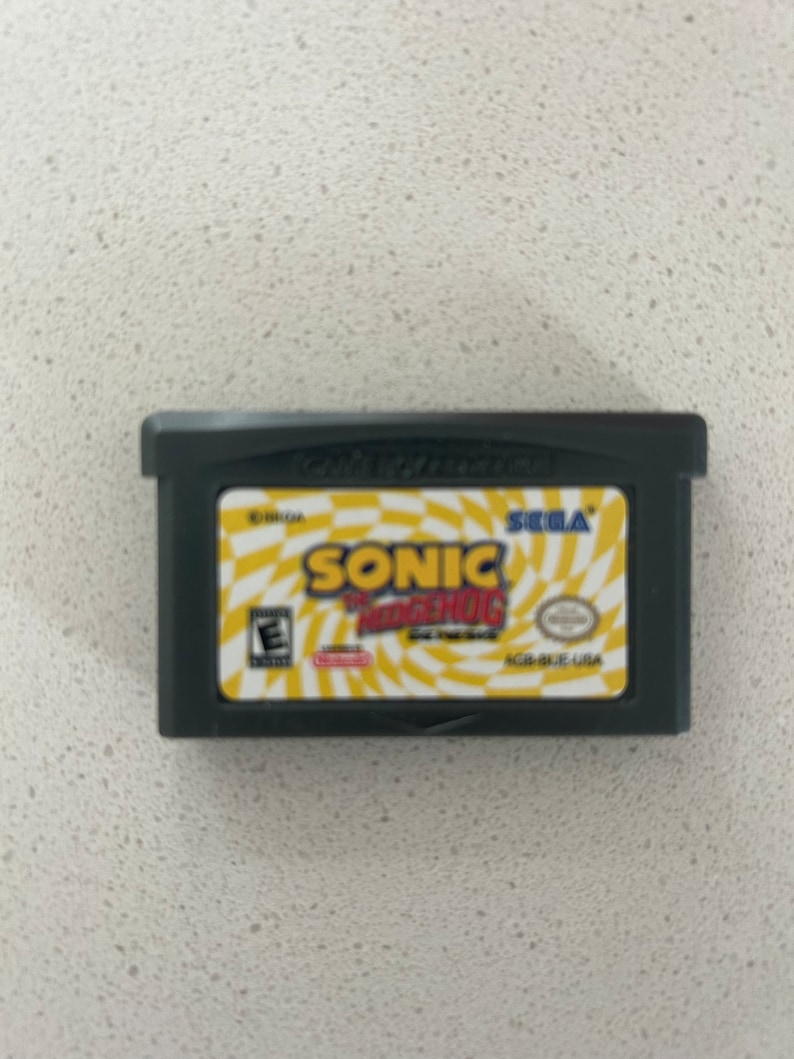 Sonic the Hedgehog Genesis nintendo Game Boy Advance GBA - Etsy
