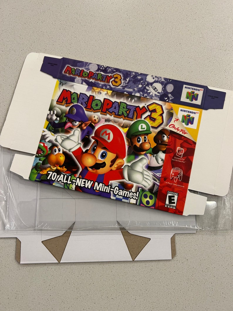 Mario Party 3 nintendo 64 N64 Box Protector - Etsy