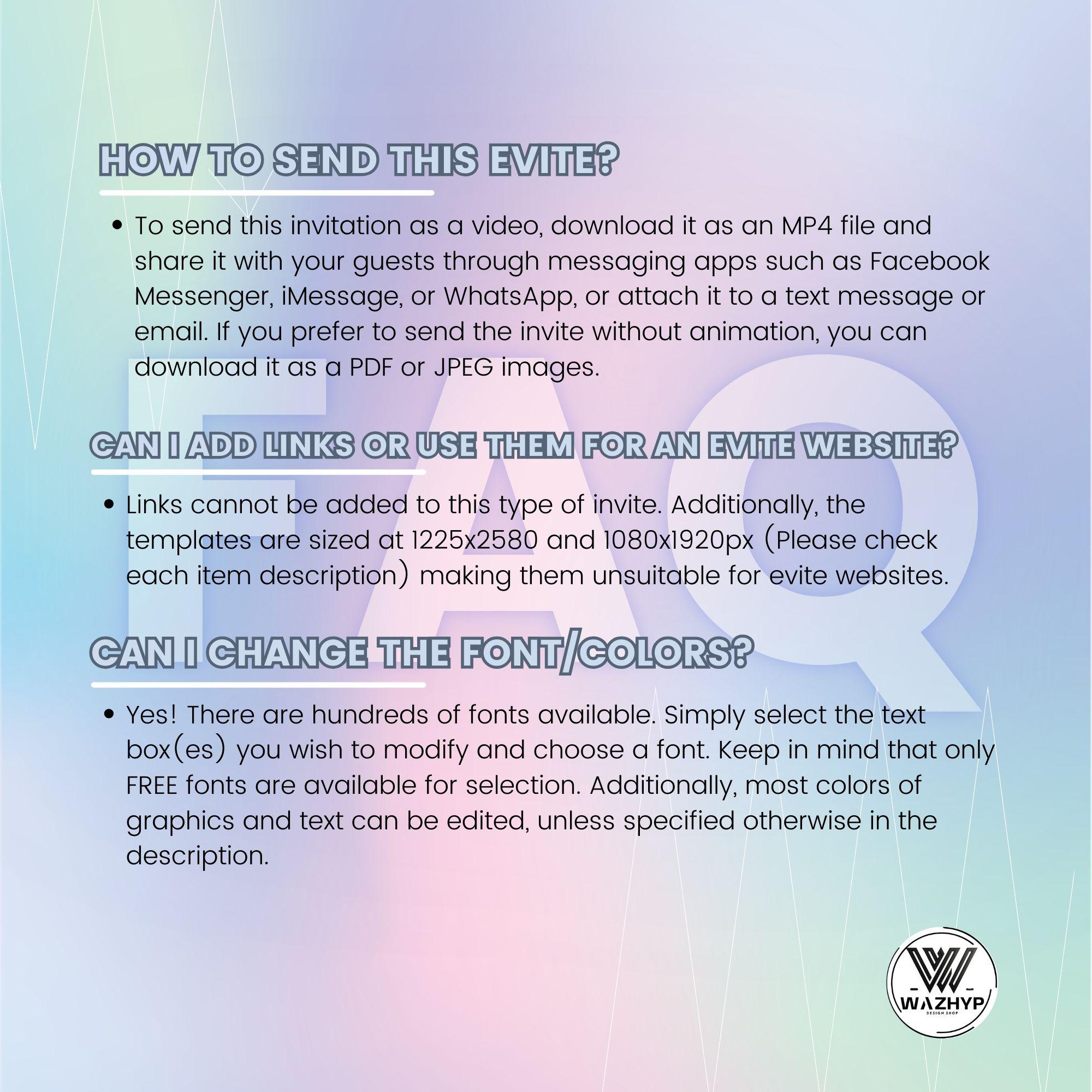 Pajama Party Animated Invitation Sleepover Party Modern Evite Editable ...