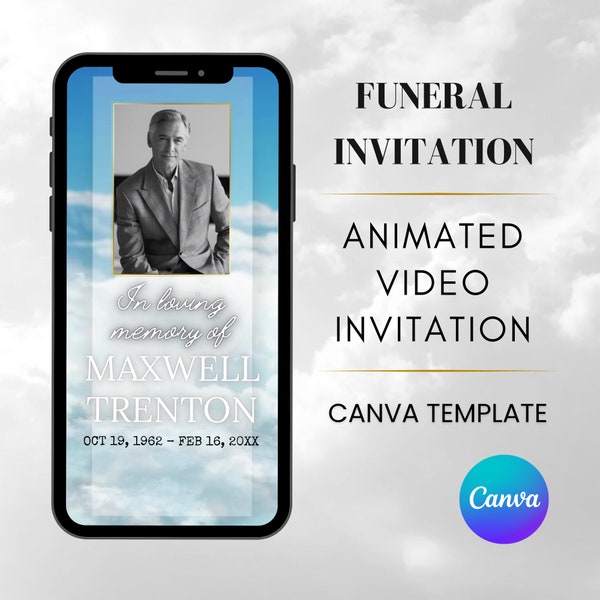 Funeral Invitation - Etsy