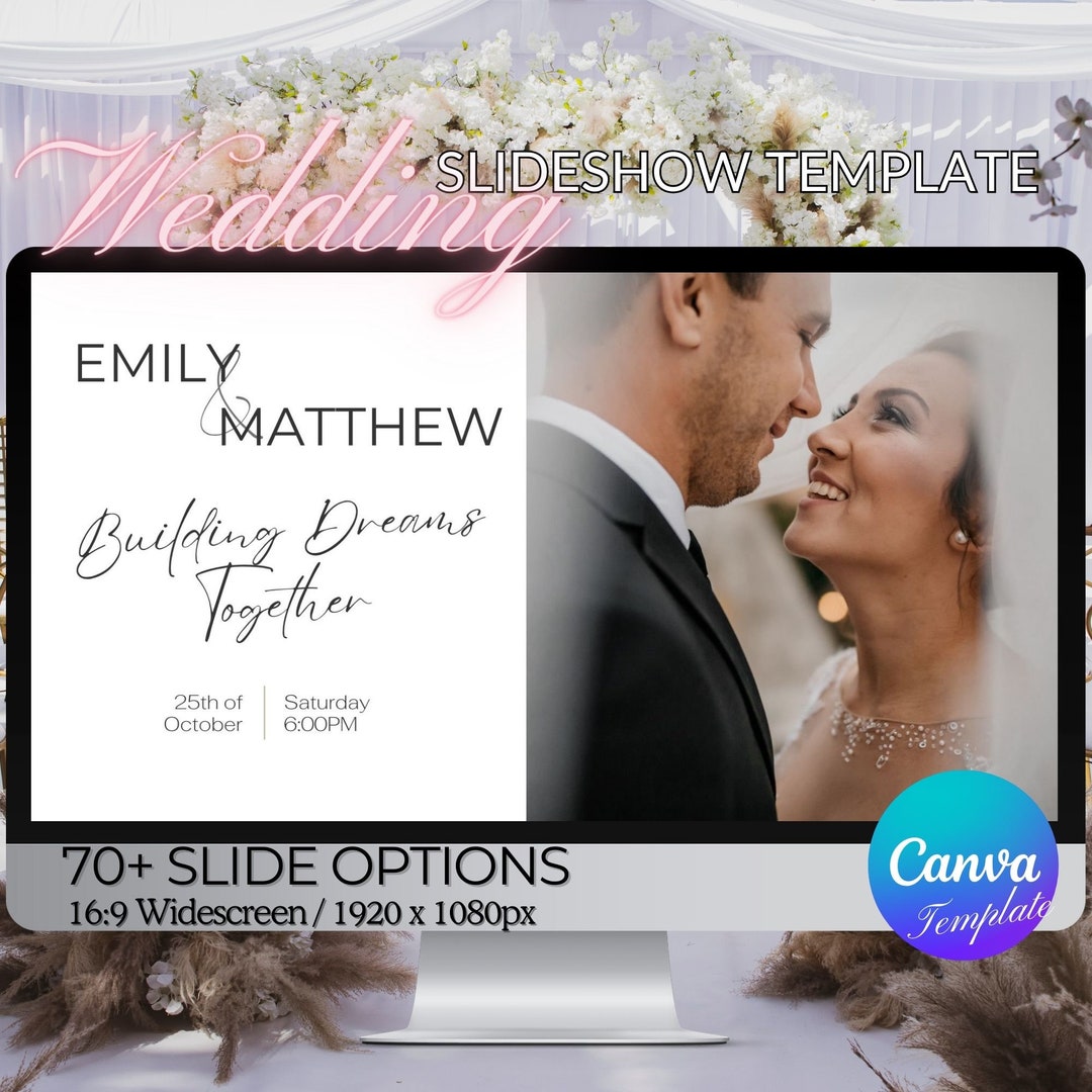 Wedding Slideshow Presentation Animated Template Wedding Rehearsal ...