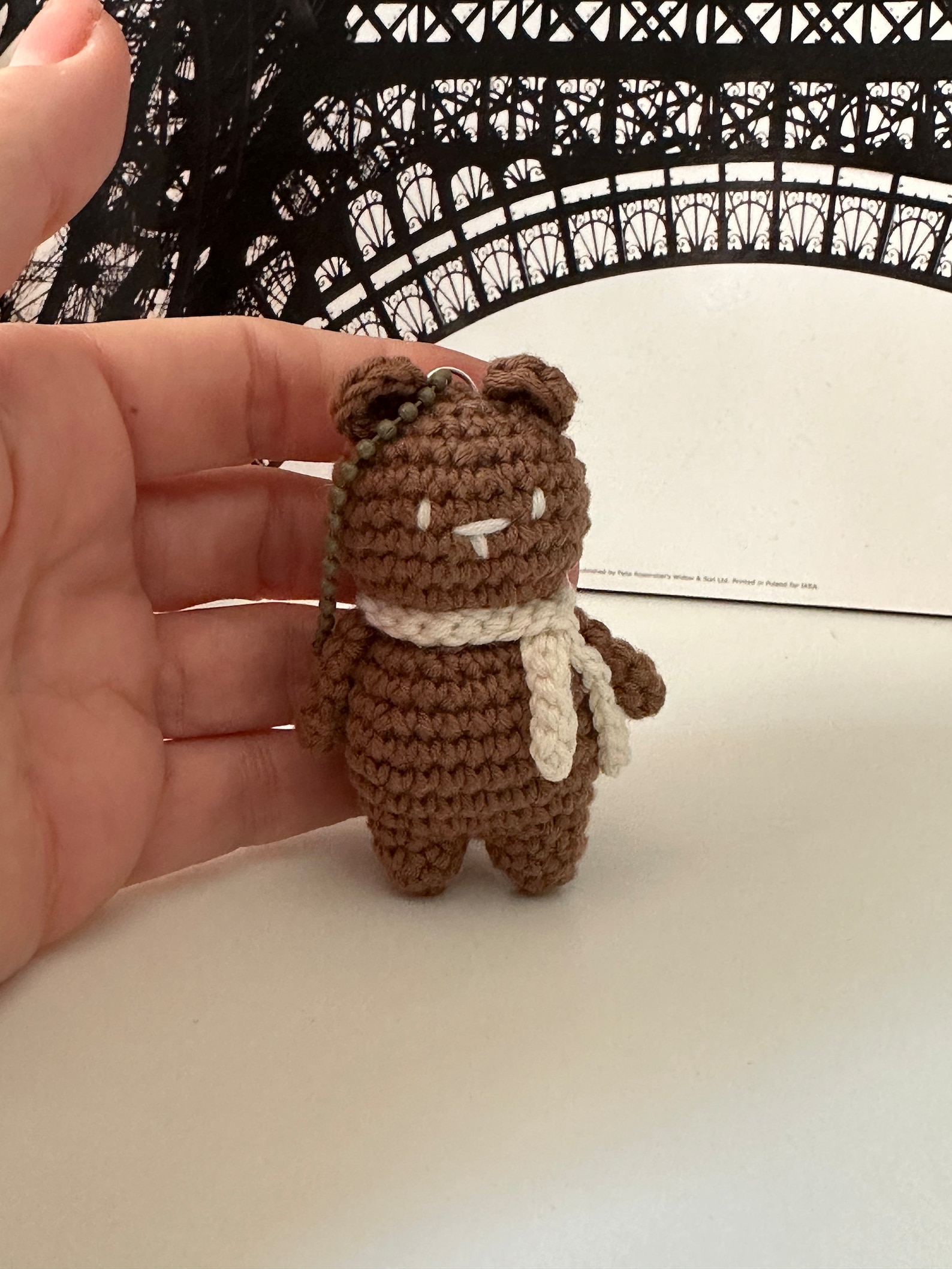 Cute Bear Keychain, Crochet Teddy Bear, Amigurumi Bear, Amigurumi ...