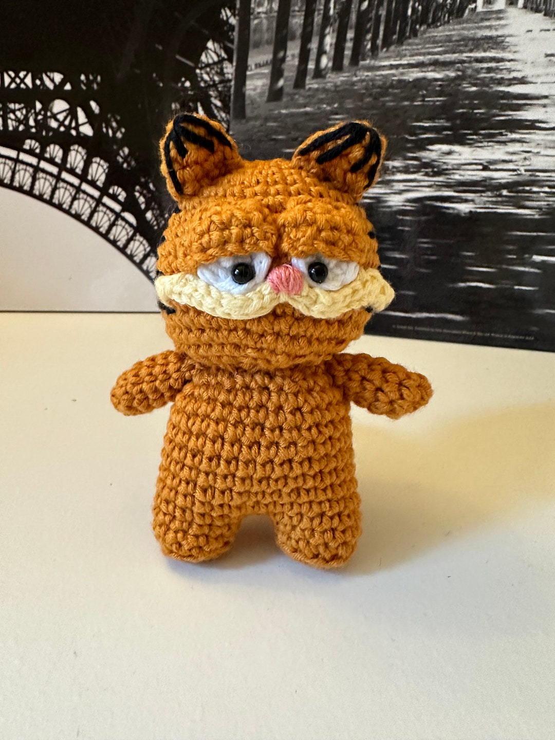 Crochet Garfield, Cartoon Character, Amigurumi Garfield, Gift for ...