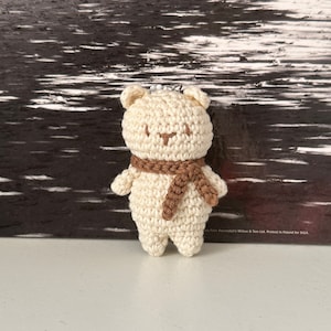 Cute Bear Keychain, Crochet Teddy Bear, Amigurumi Bear, Amigurumi ...