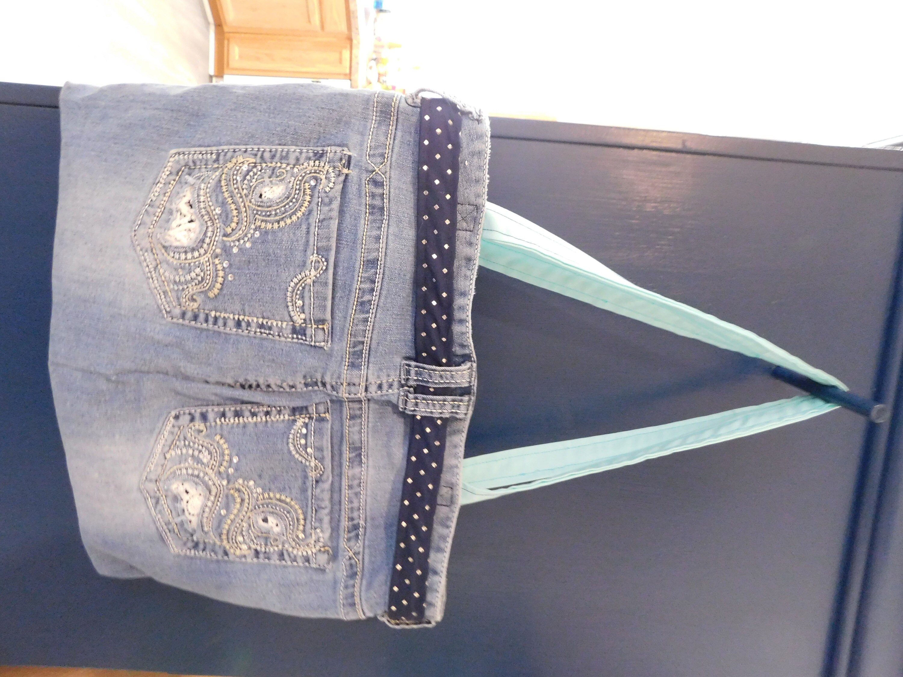Fabulous Handmade Denim Hand Bag! - Etsy