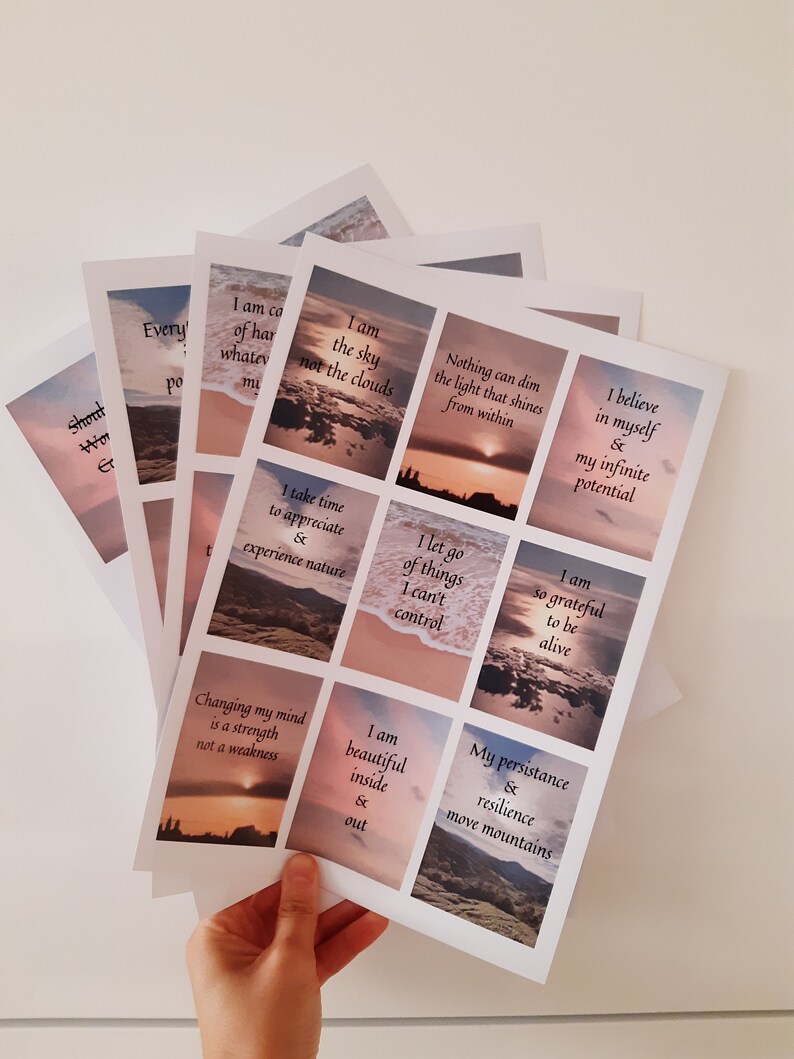 PRINTABLE AFFIRMATION CARDS - Etsy