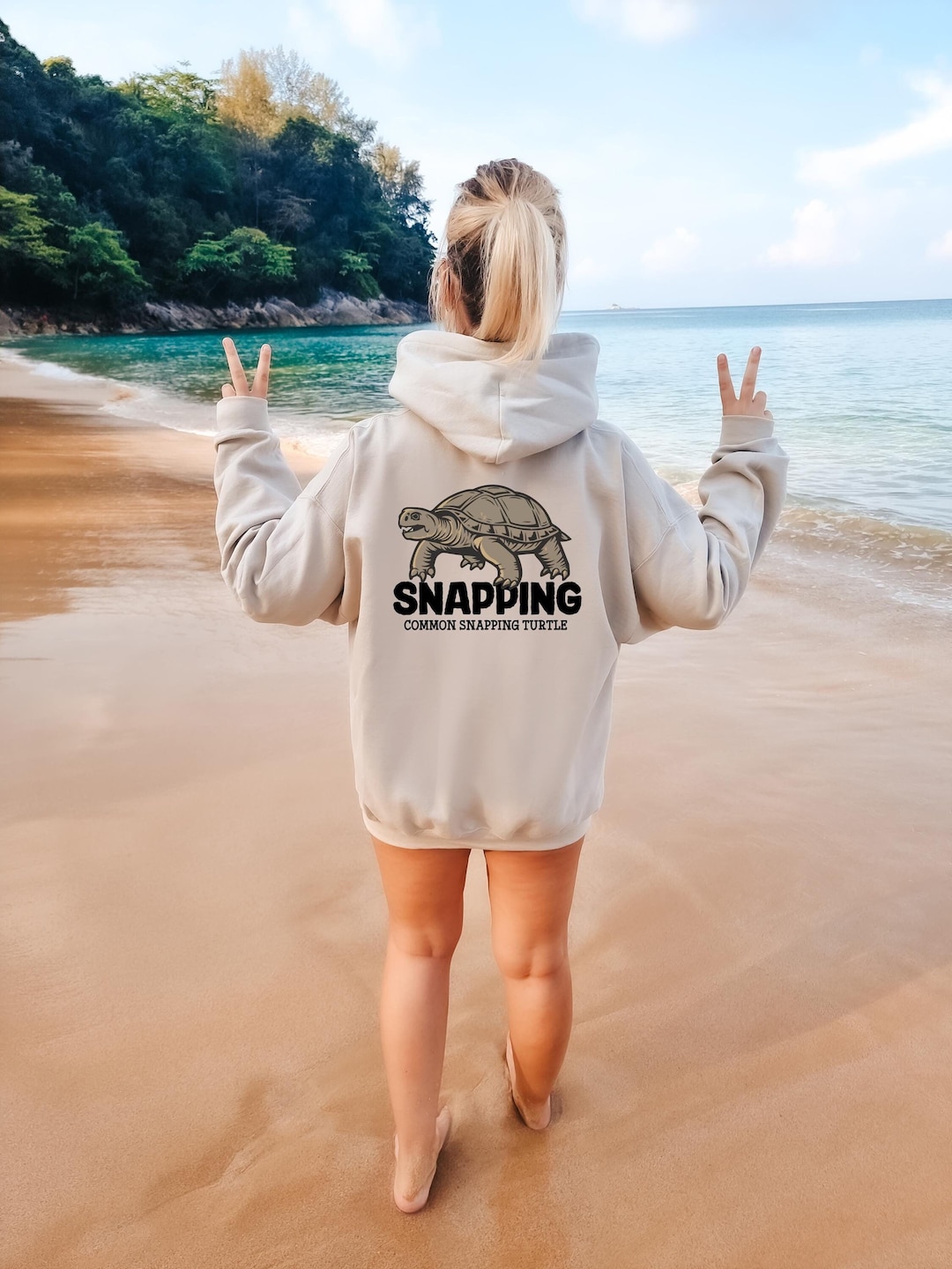 Snapping Common Snapping Turtle Hoodie, Meme Themed Sweatshirt for ...