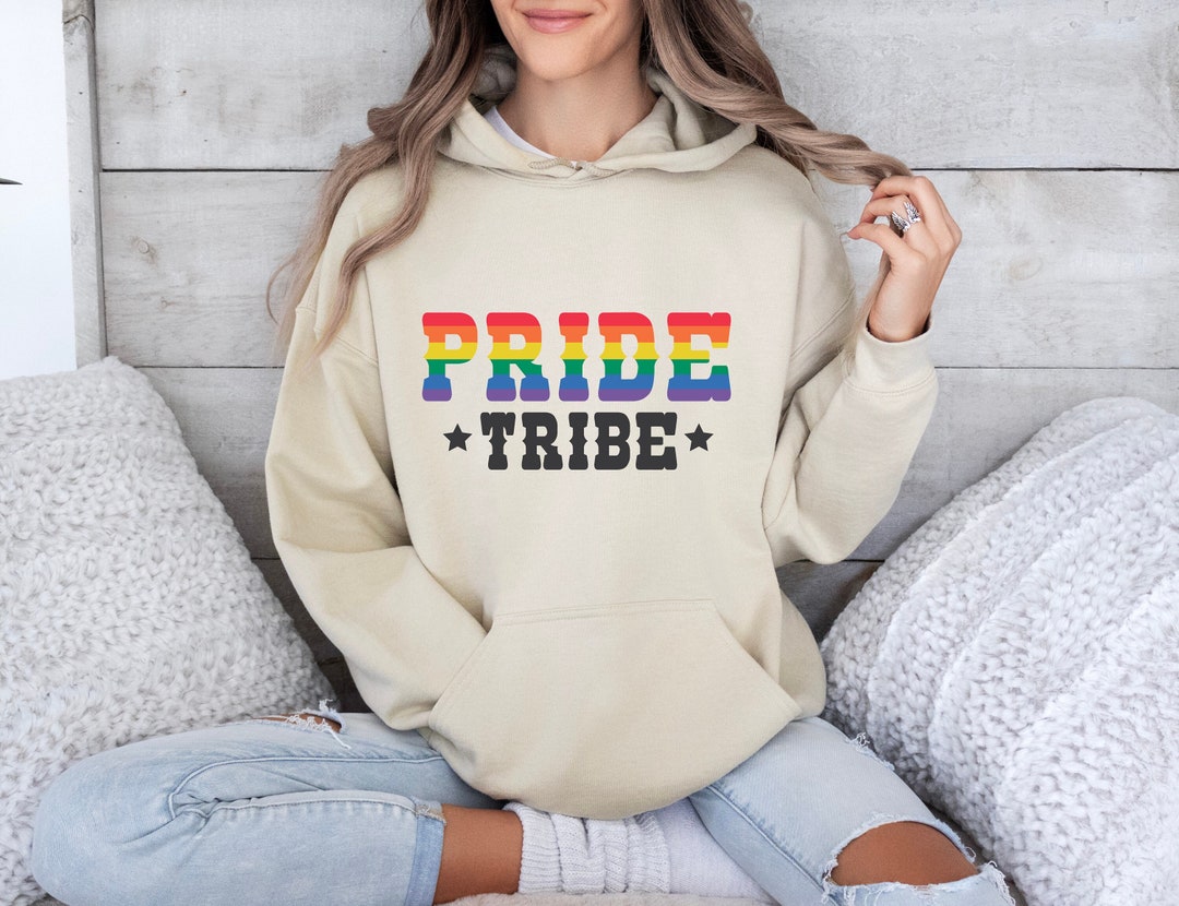 Pride Tribe Hoodie, Pride Month Shirt for Women, Queer Women Sweatshirt ...