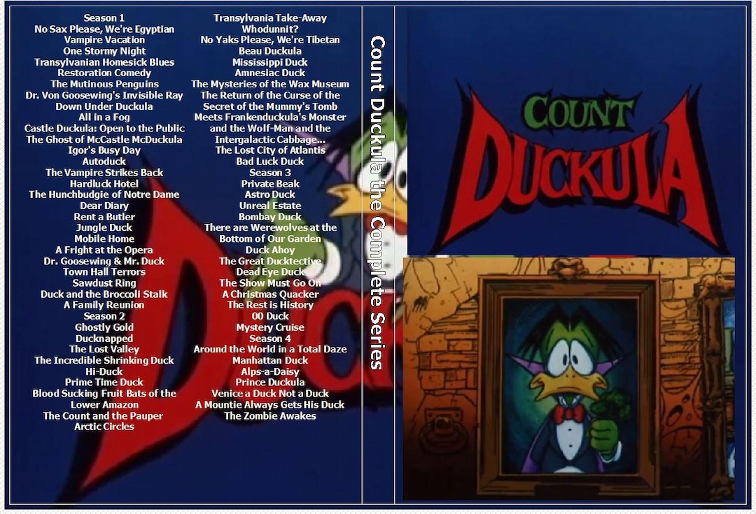 Count Duckula Complete Series DVD Set - Etsy