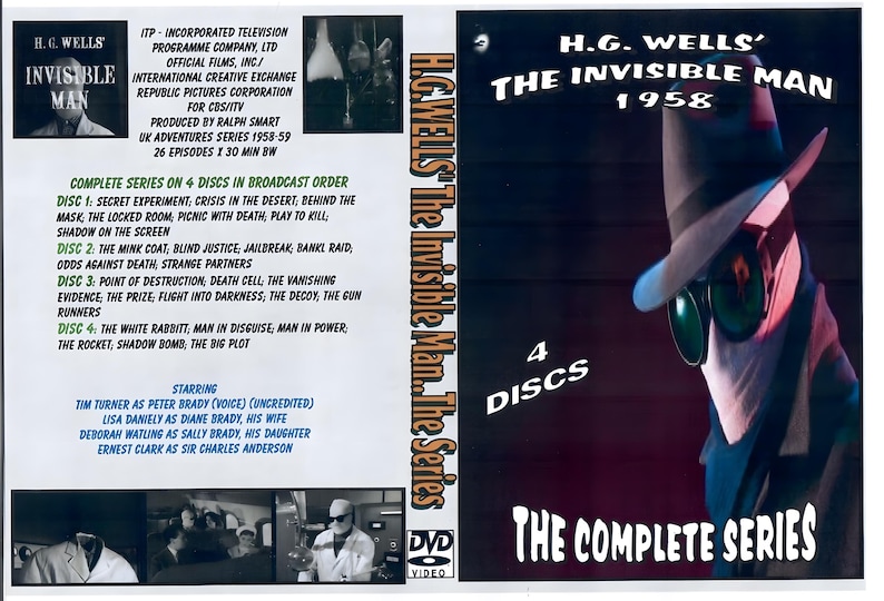 The Invisible Man (complete TV Series) - Etsy