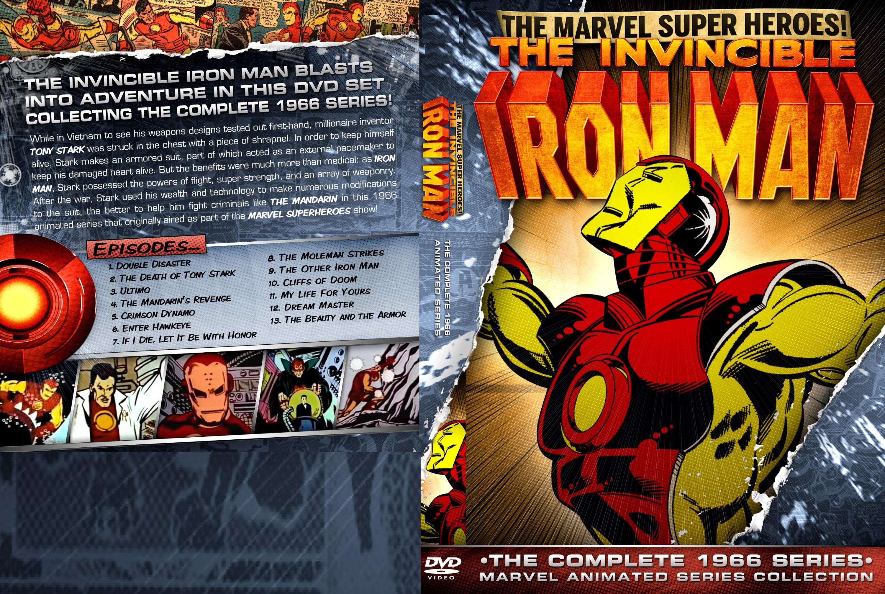 Iron Man Cartoon 2 DVD Set 60s MARVEL 1966 COMPLETE - Etsy