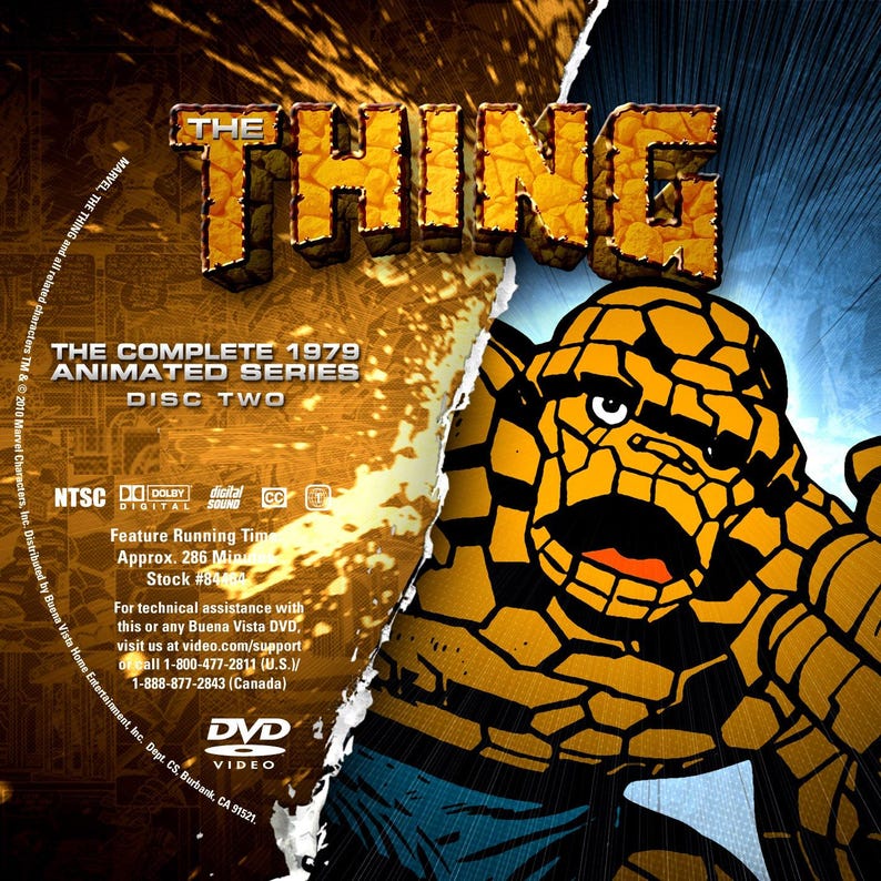 The Thing DVD Cartoon - Etsy