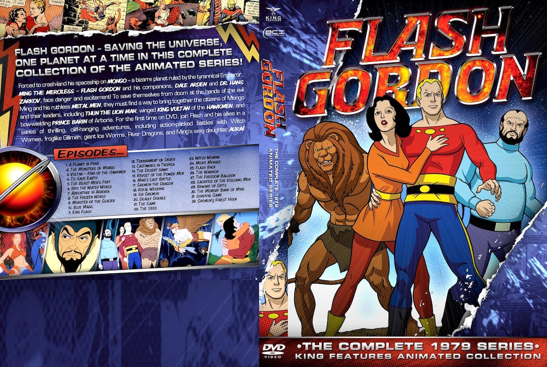 Flash Gordon 1979 Cartoon DVD (4 Disc Set) - Etsy